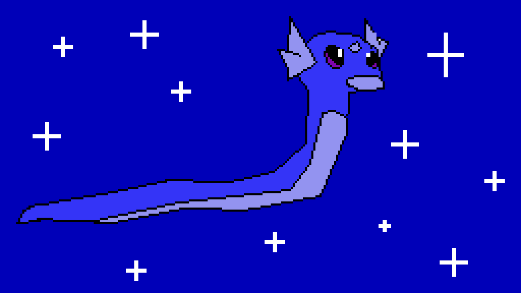 Pixilart - Dratini! by Mbwolf