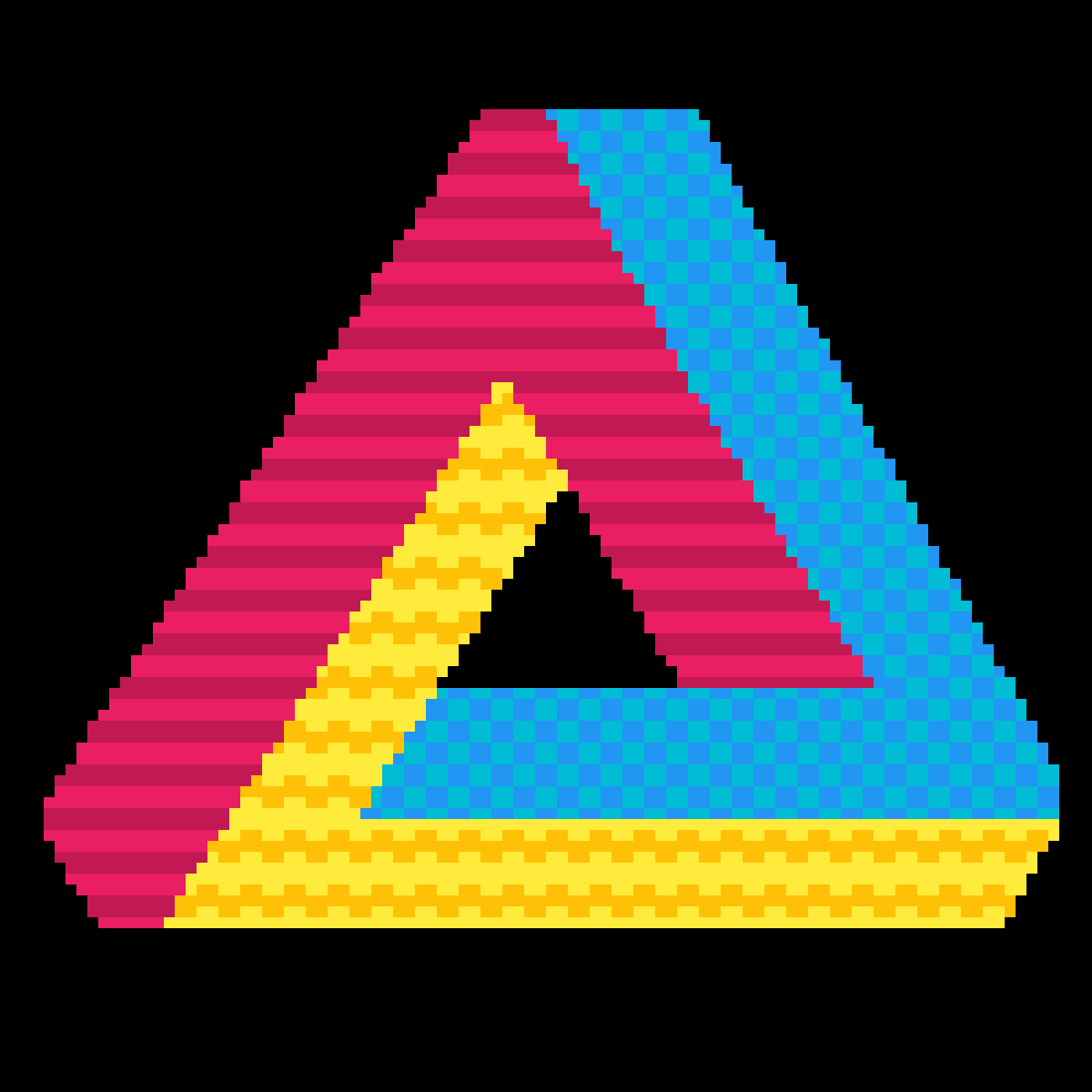 Pixilart - Penrose Triangle by AmericanPsycho