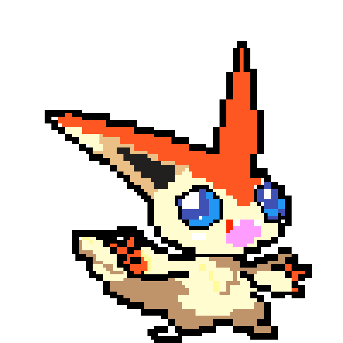 Pixilart - Victini (Pokemon) by RinDeath