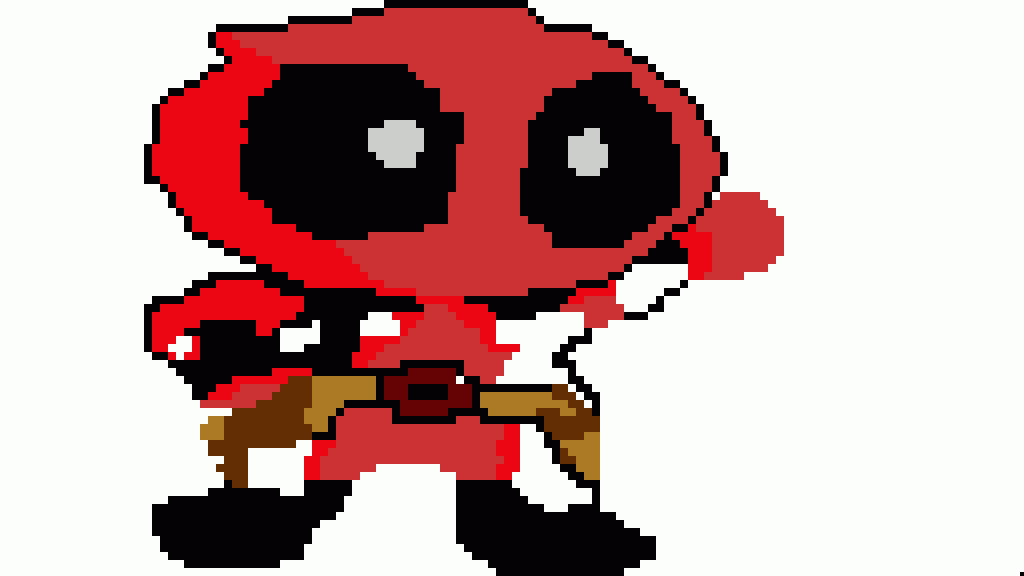 Editing Chibi Deadpool!!! - Free online pixel art drawing tool - Pixilart