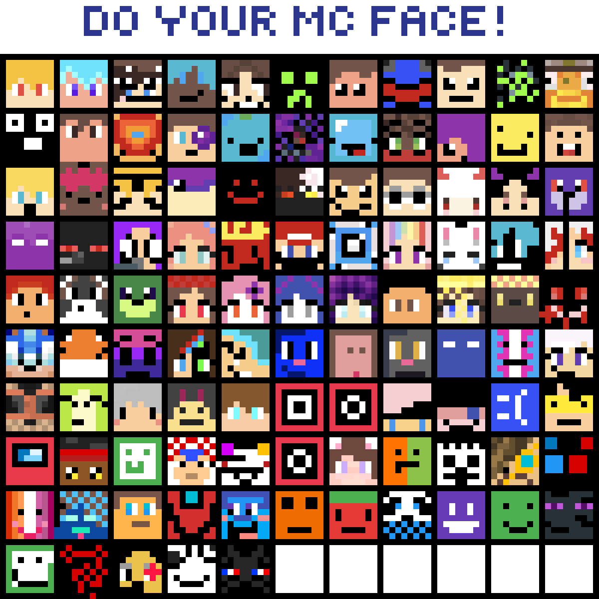 Pixilart - Make your MC face by MonsieurJohn
