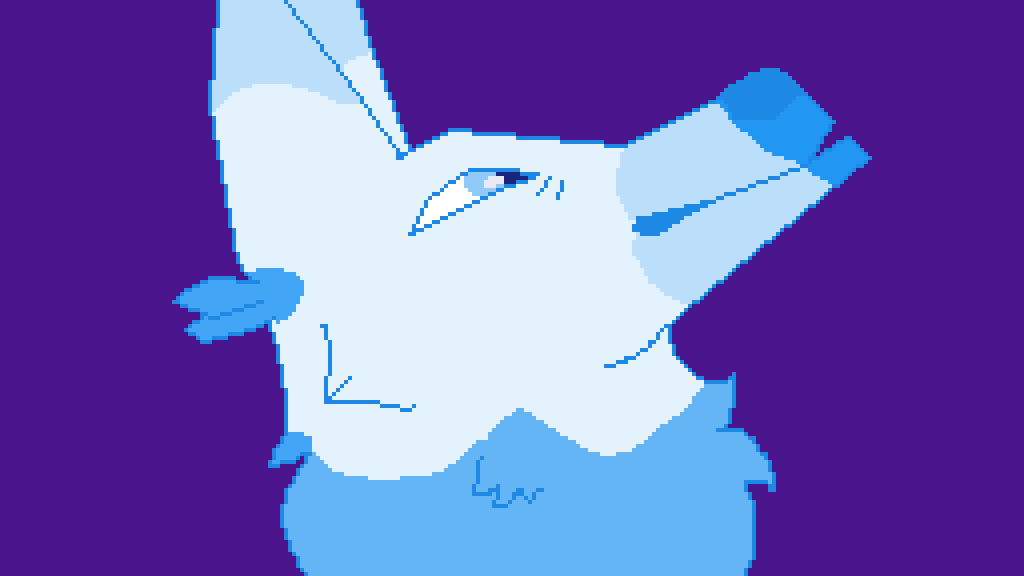 Pixilart - blueberry as a wolf by GodofDeath