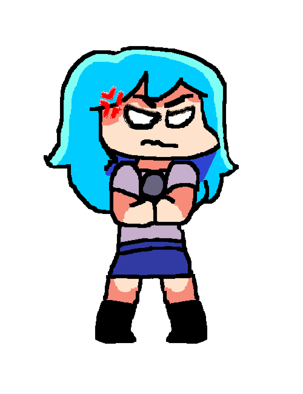 Pixilart - Sky fnf annoyed by FNF5731