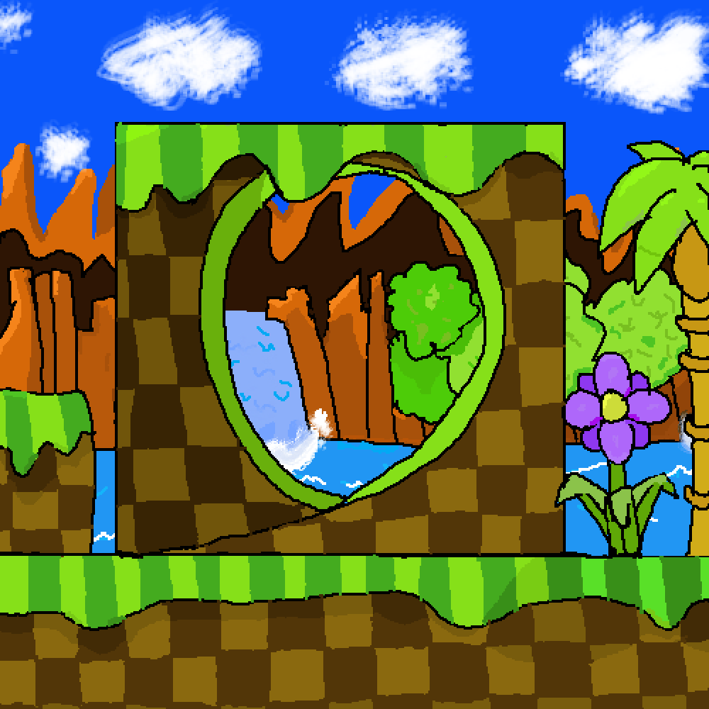 Sonic Green Hill Zone Background