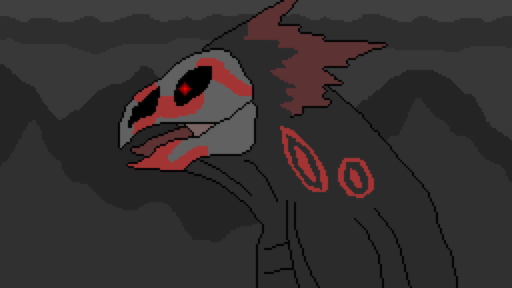 Pixilart - Humanoid-Raven by EmeraldSerpent
