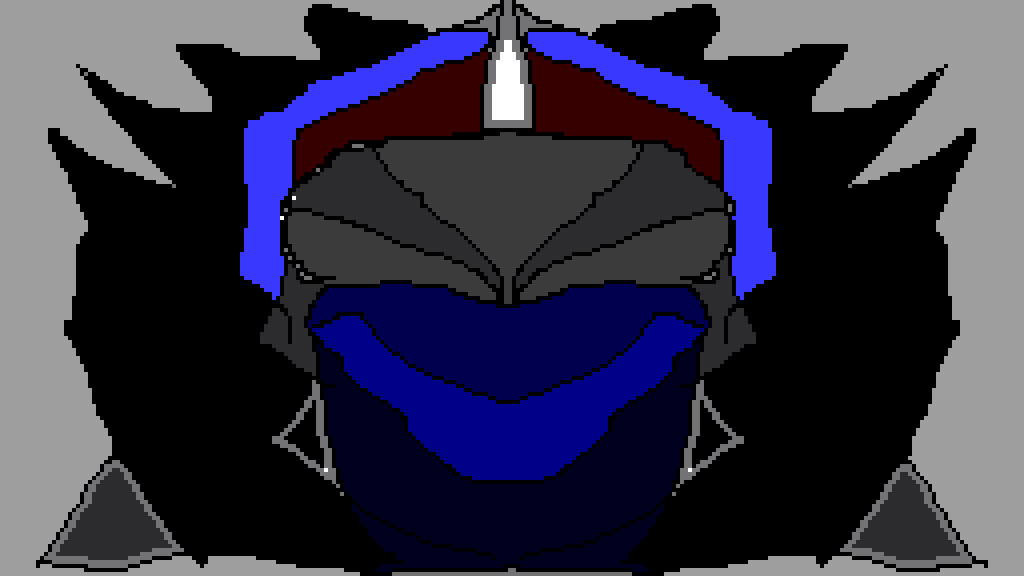 Pixilart - Blue Demon by Isuck