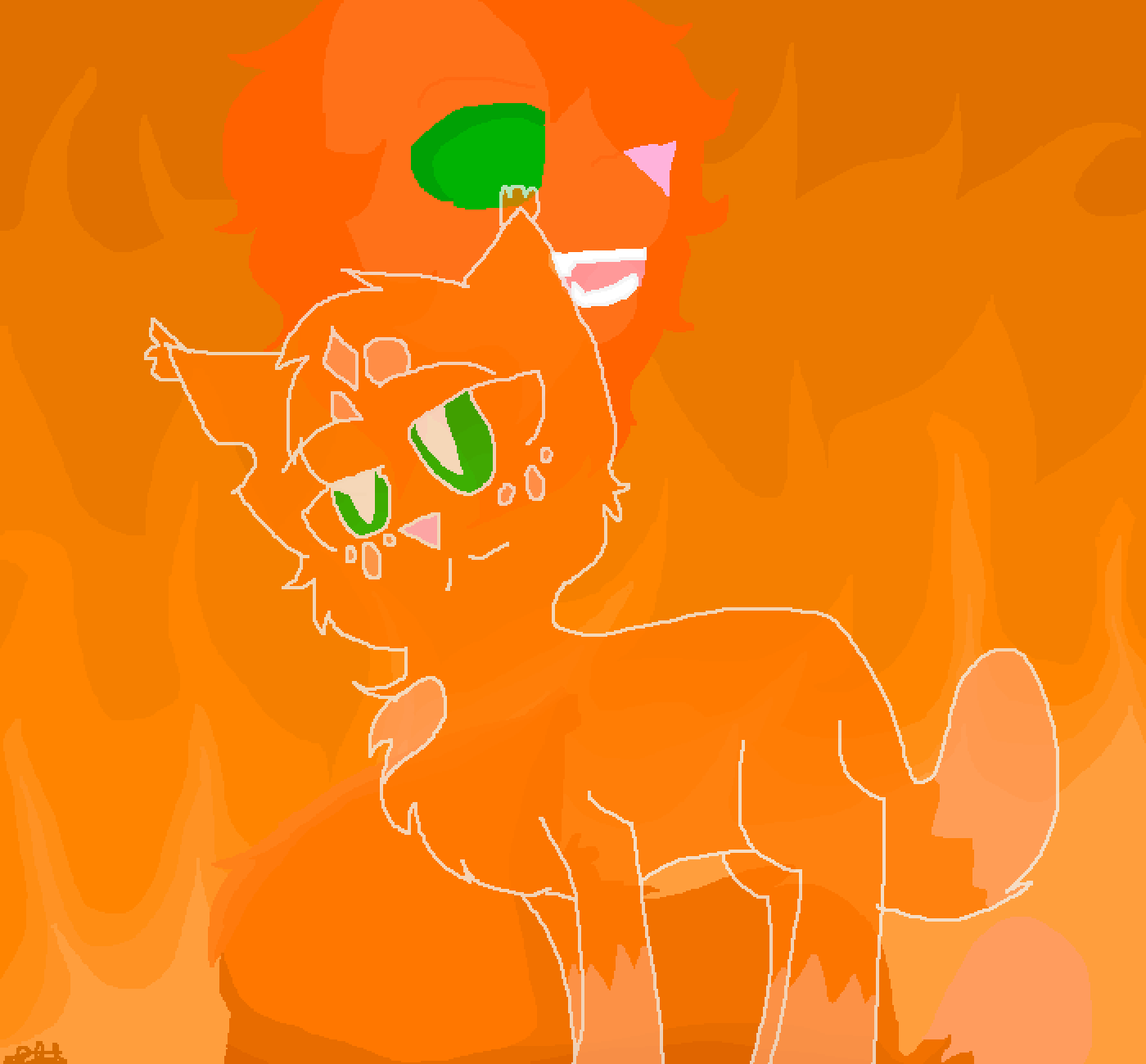 Pixilart - Firestar's death by Scourgethecat56