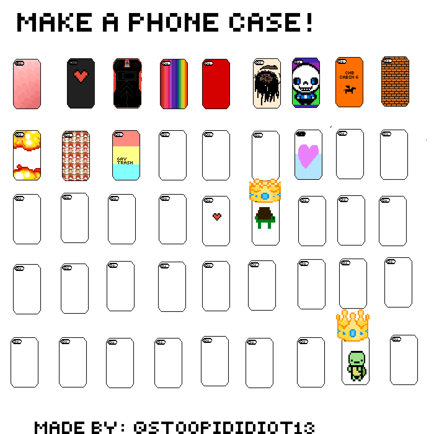 Editing case - Free online pixel art drawing tool - Pixilart