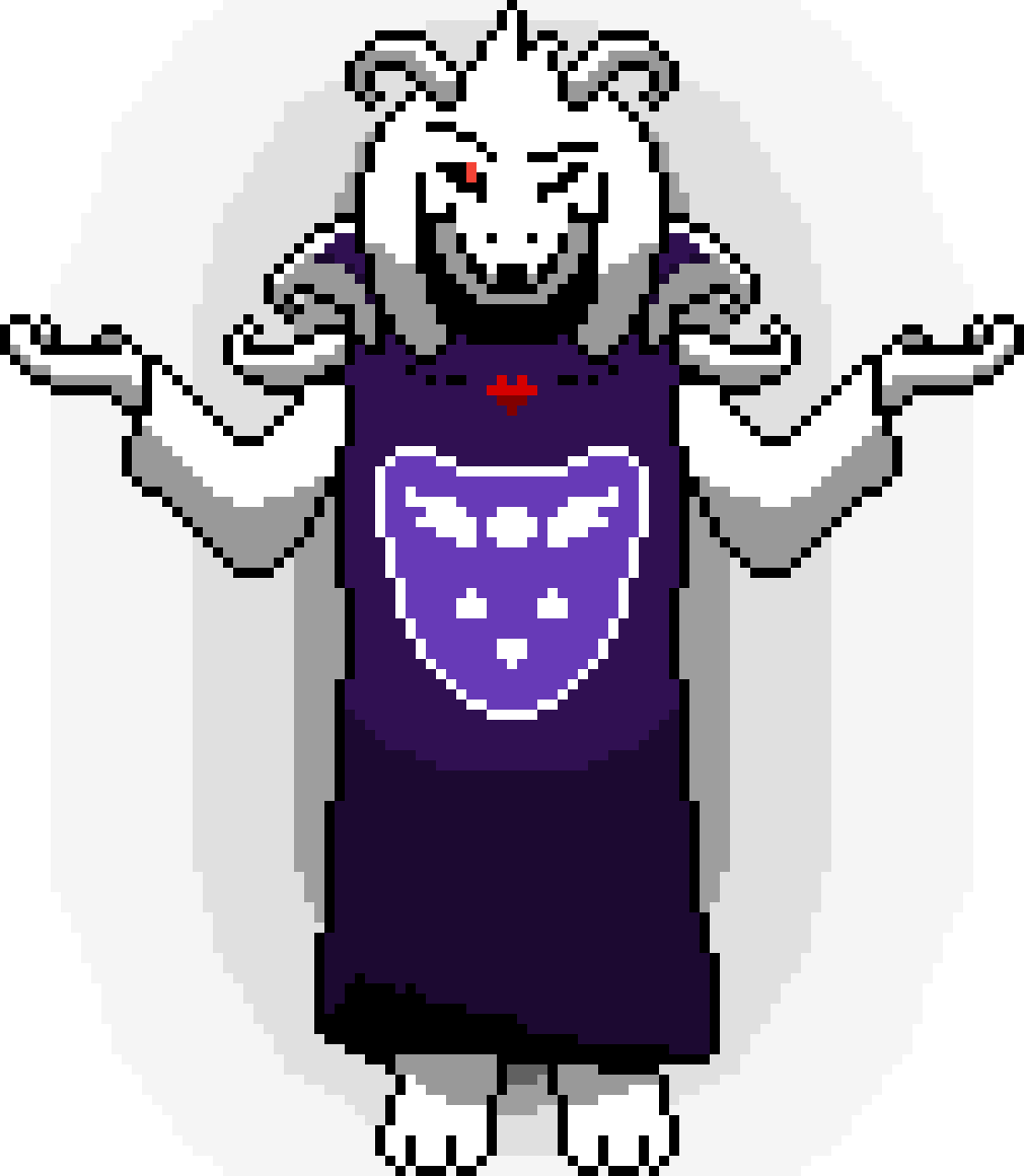 Pixilart - (Color/God Of Hyperdeath) ASRIEL DREEMURR by Voidoomer