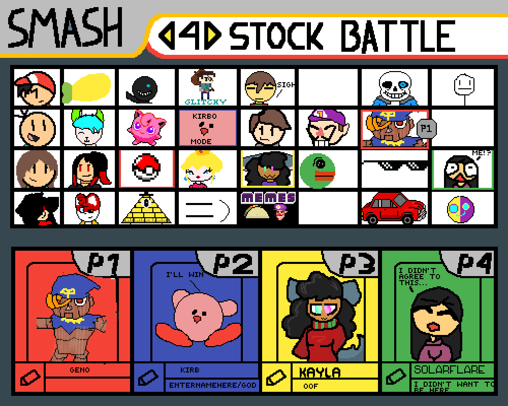 Editing Smash Bros. Collab! - Free online pixel art drawing tool - Pixilart