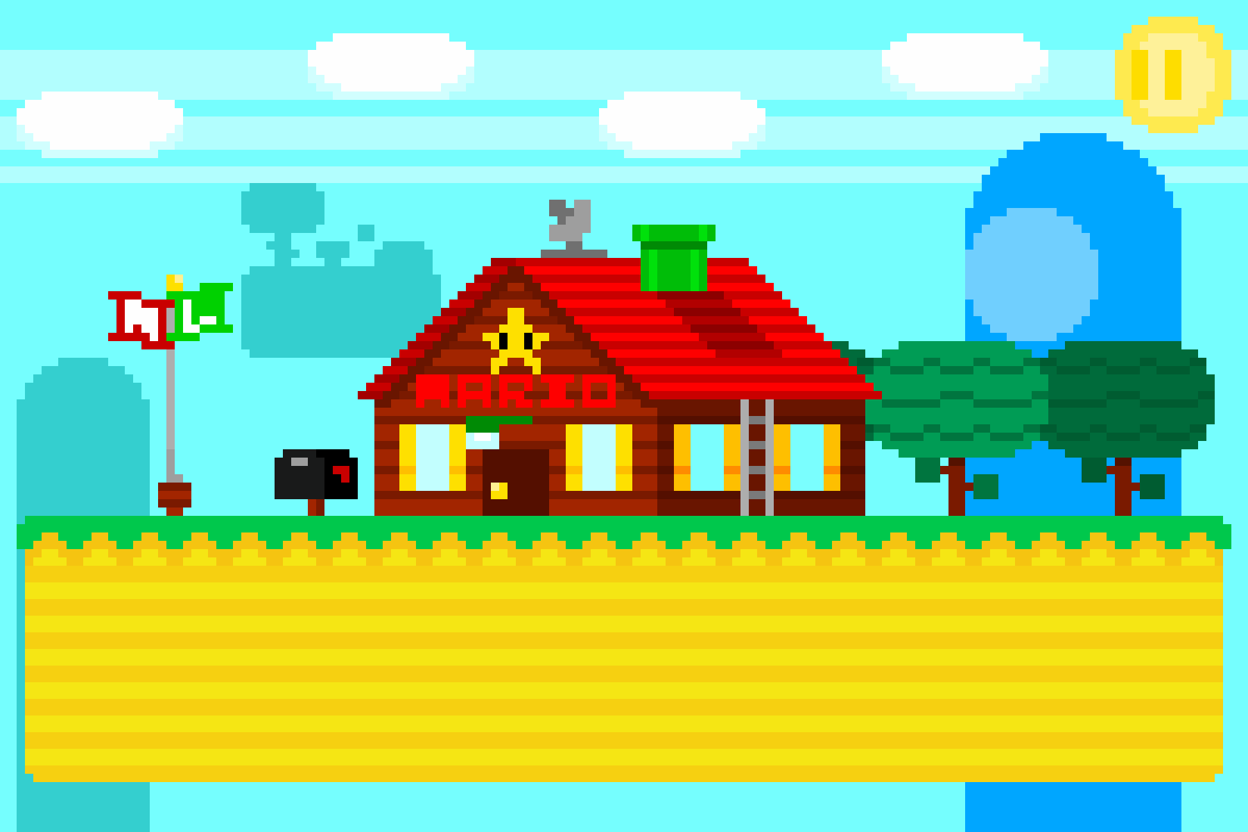 Pixilart - Home Of The Mario Bros by Lund1041
