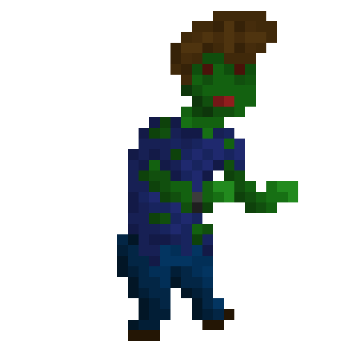 Pixilart - Zombie 32x32 by Arthur613