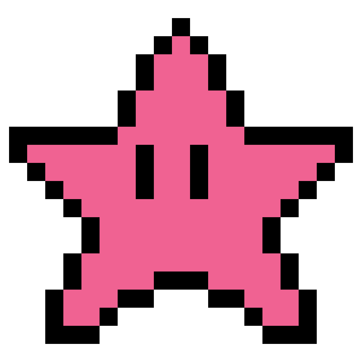 Pixilart - Star - Pink version by Chams