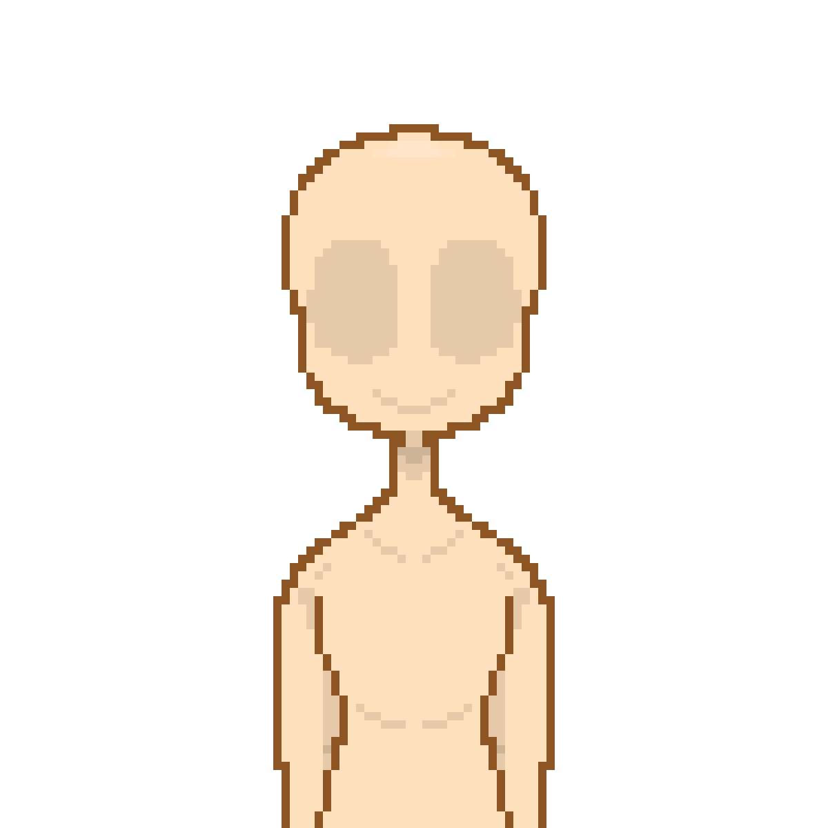 Editing Human Base 1 - Free online pixel art drawing tool - Pixilart