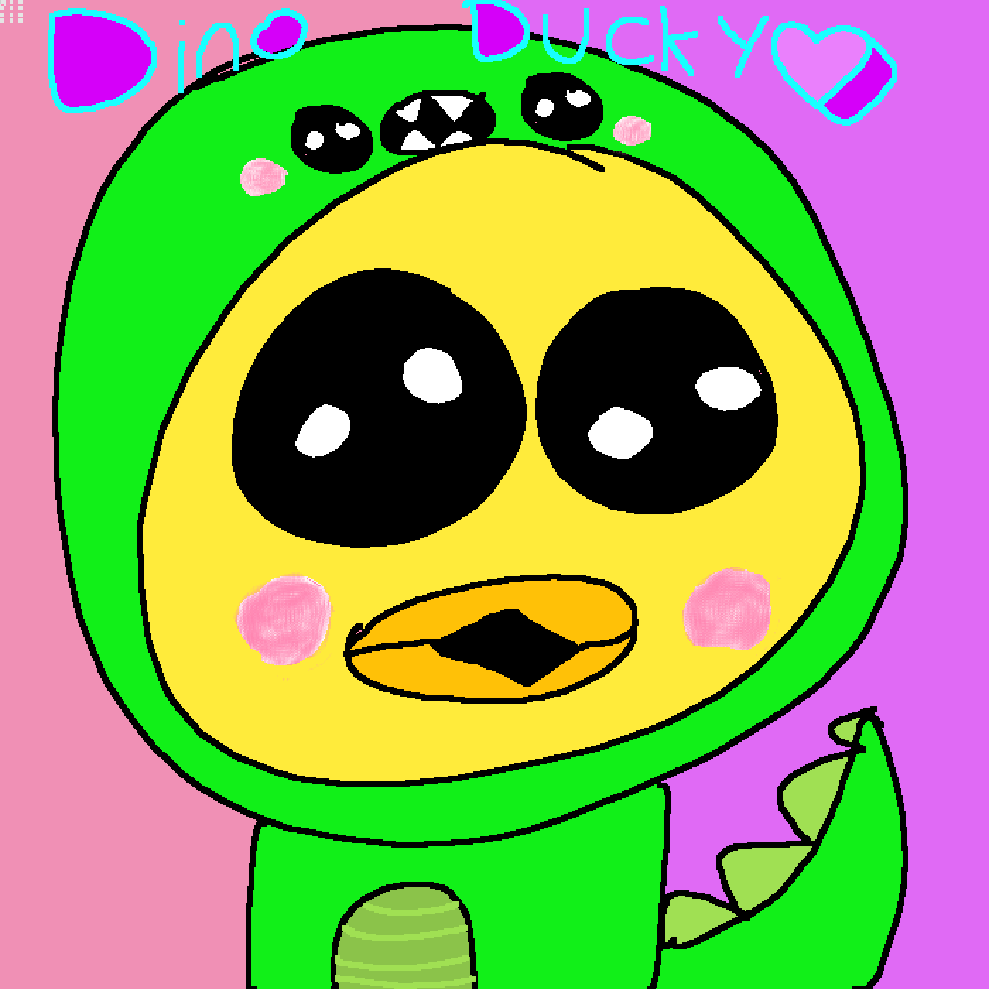 Pixilart - DINO DUCKY pfp by cheese-god
