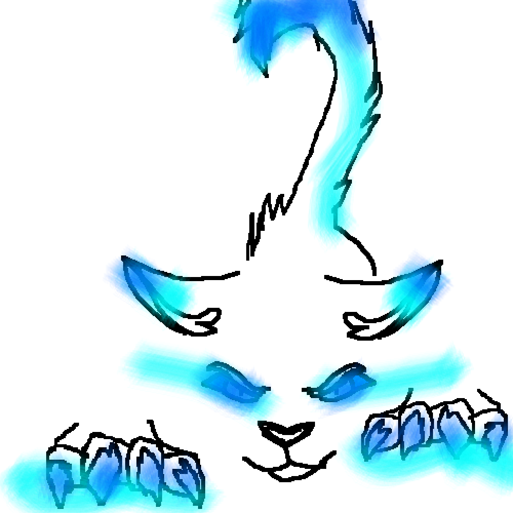 Pixilart - Ghost cat OC by Bluemoon28panda