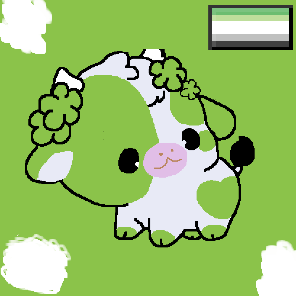 Pixilart - The Green Cow by WishTree4710