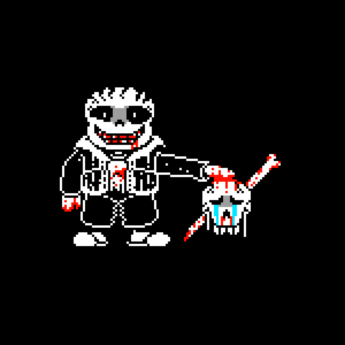 Pixilart - Insanity sans 2.0 by useless-link