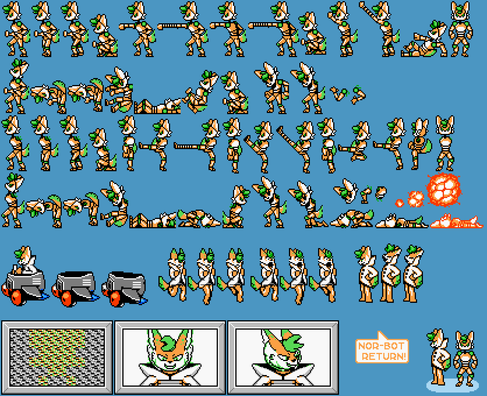 Pixilart - Norbot norman spritesheet by Tuxedoedabyss03