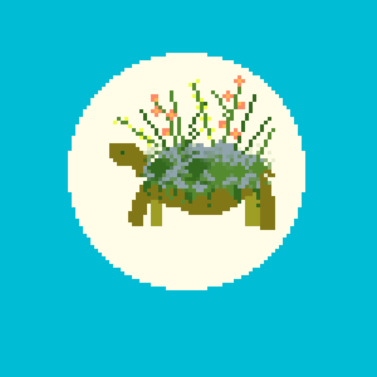 Pixilart - Flower turtle by Edi4608