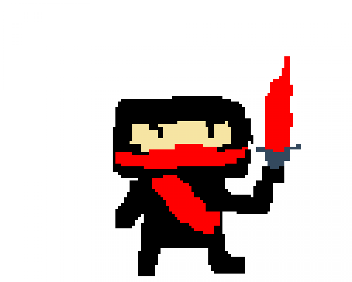 Editing 8-bit ninja - Free online pixel art drawing tool - Pixilart