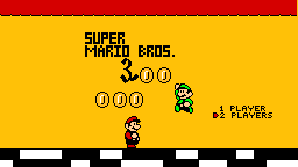 Pixilart - Low quality Super Mario Bros 3 title screen by The-Mario-Guy