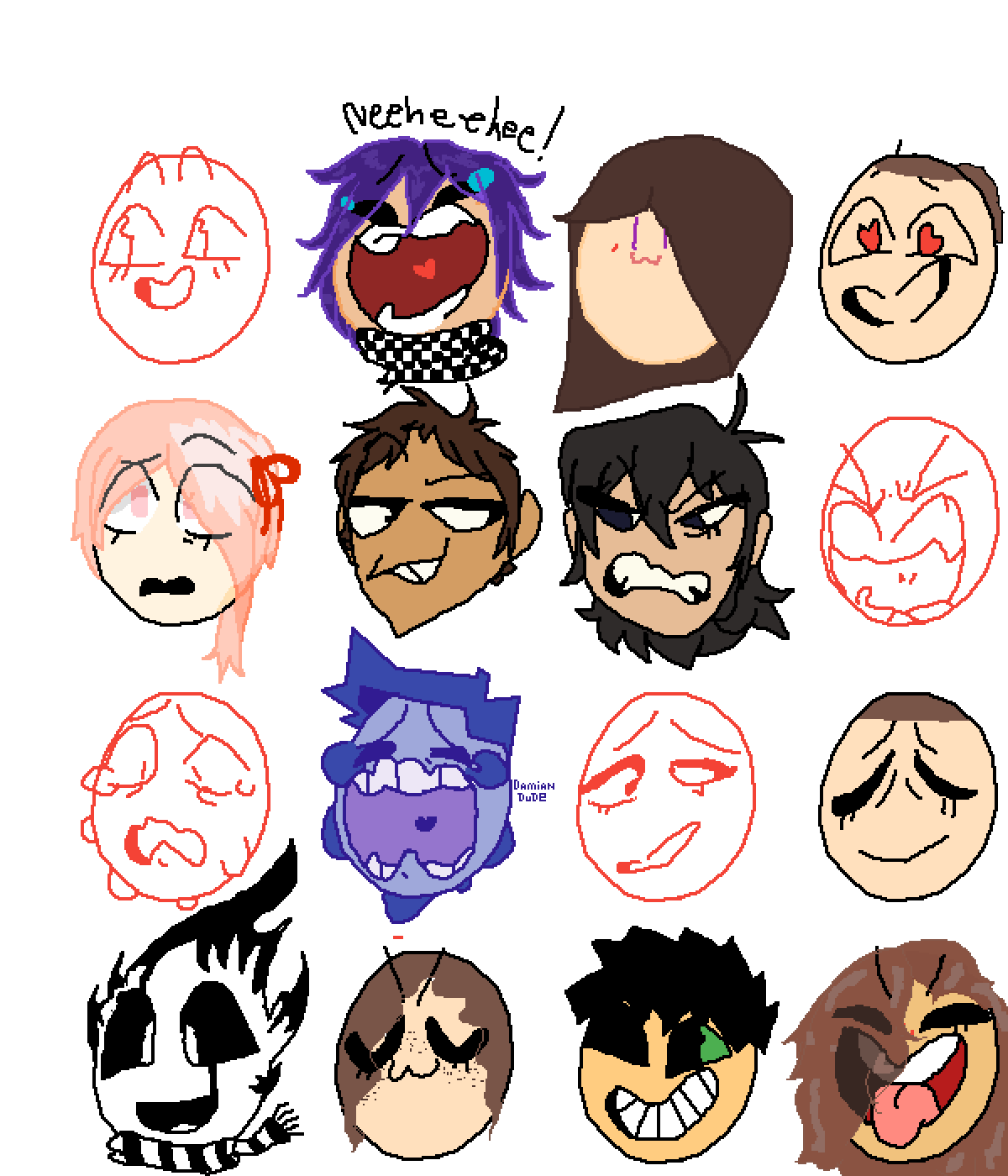 Pixilart - (base)All le emotions by ALovelyVillan