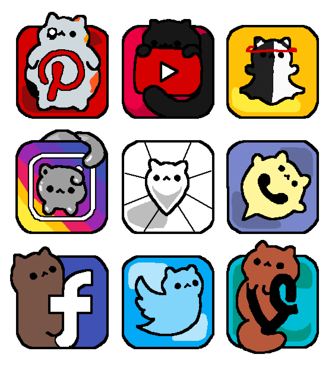 Pixilart - Cute Cat Apps by PR3TTY2FACE