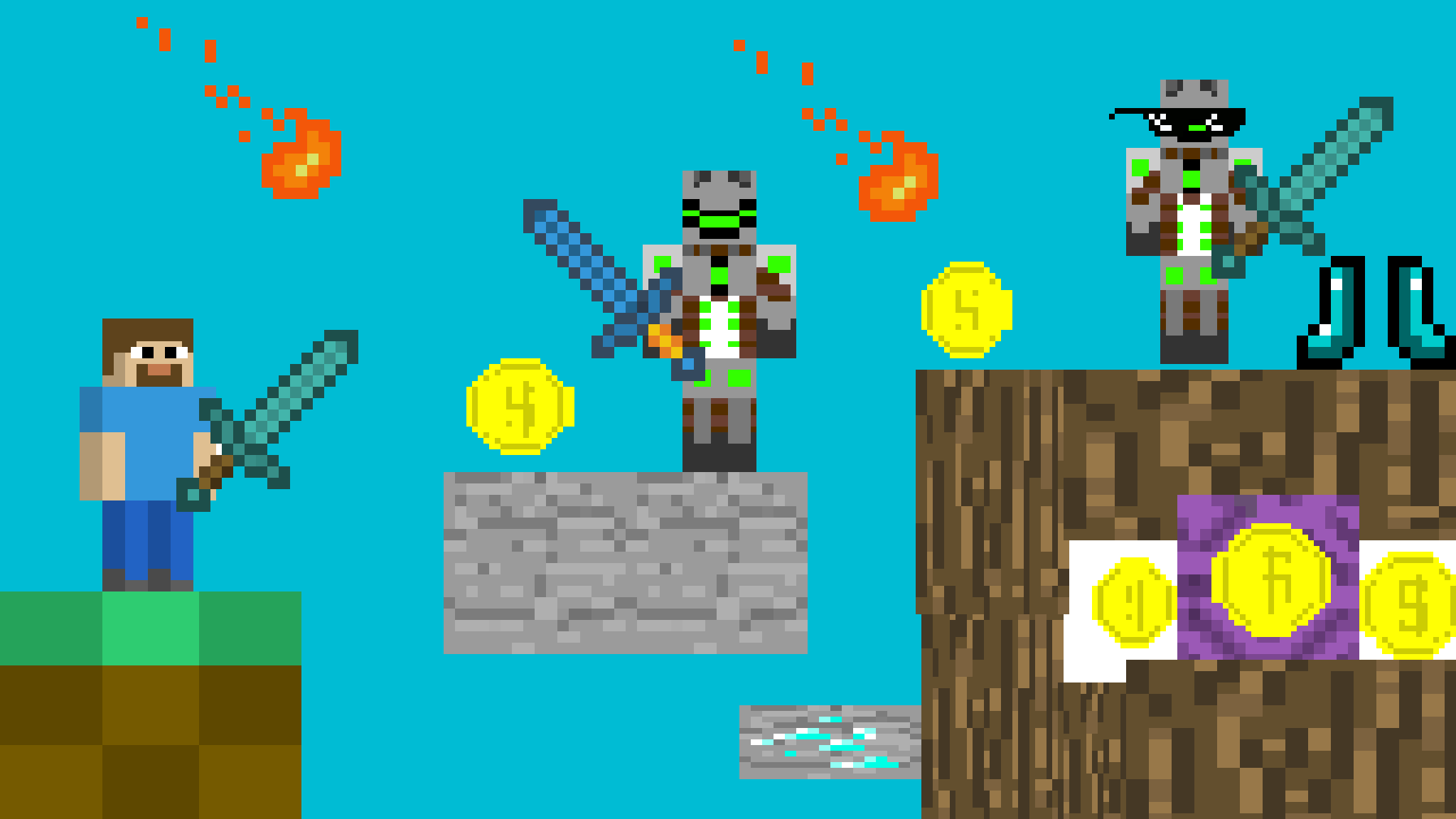 Pixilart - minecraft level 1 by freddy47