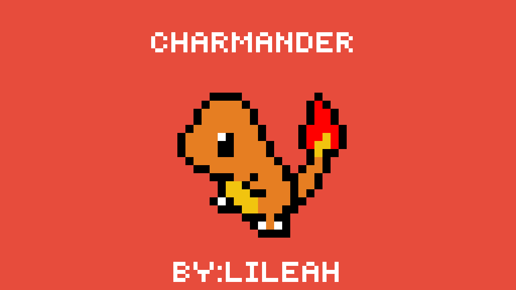 Pixilart - Pixel Charmander by ordinarygirl