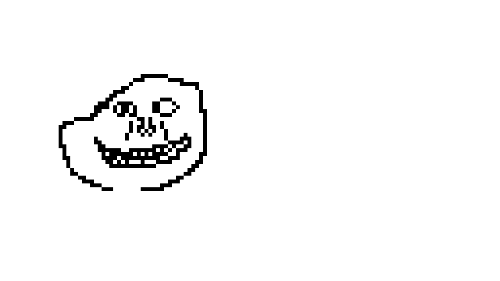 Editing troll face [unfinnished] - Free online pixel art drawing tool ...