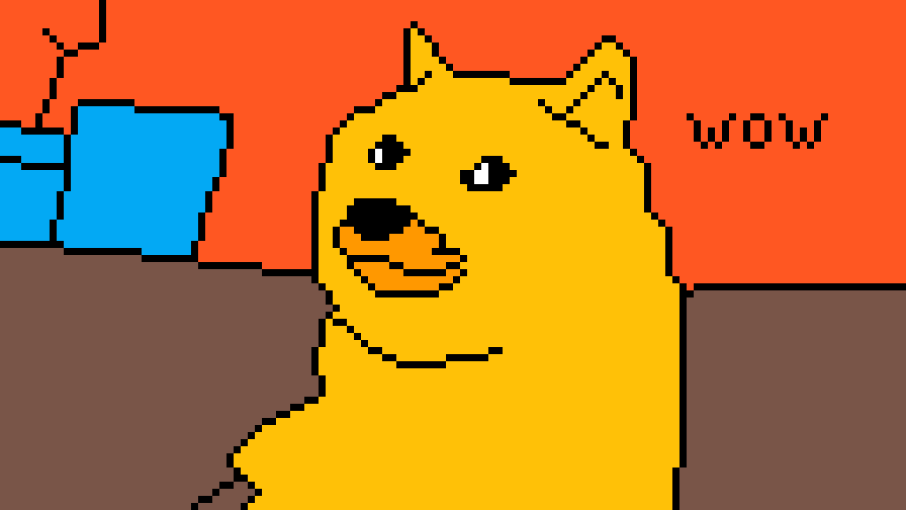 Pixilart - DOGE by Skylandera57