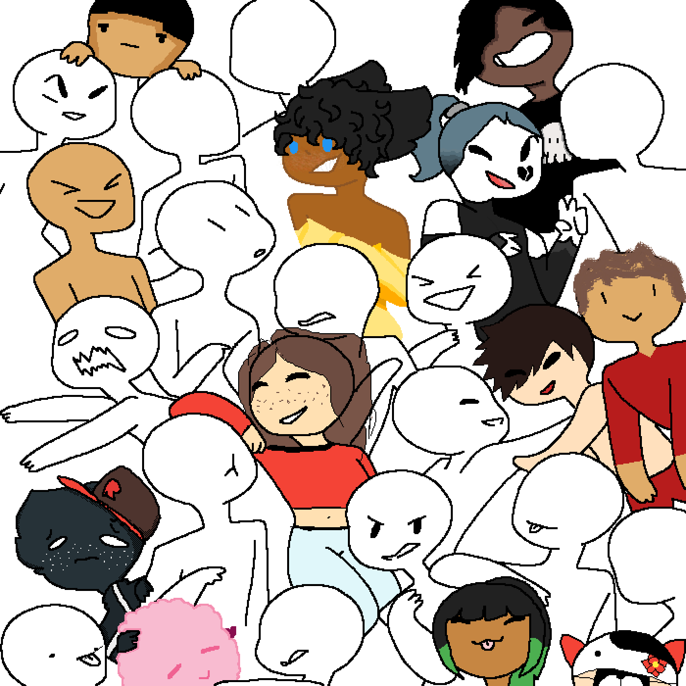 Editing My pink fluff boy - Free online pixel art drawing tool - Pixilart