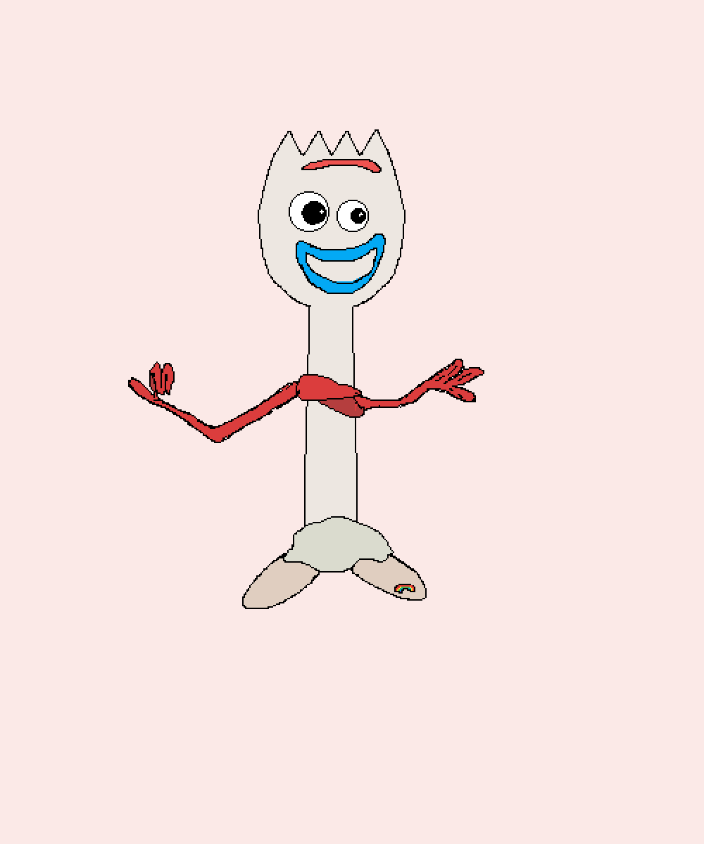 Pixilart - Forky by UpsideDownLogic