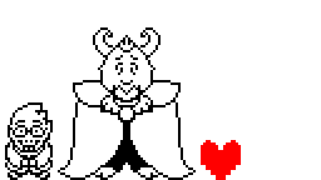 Pixilart - Undertale character outlines Part 2 by iiHulkGirlii