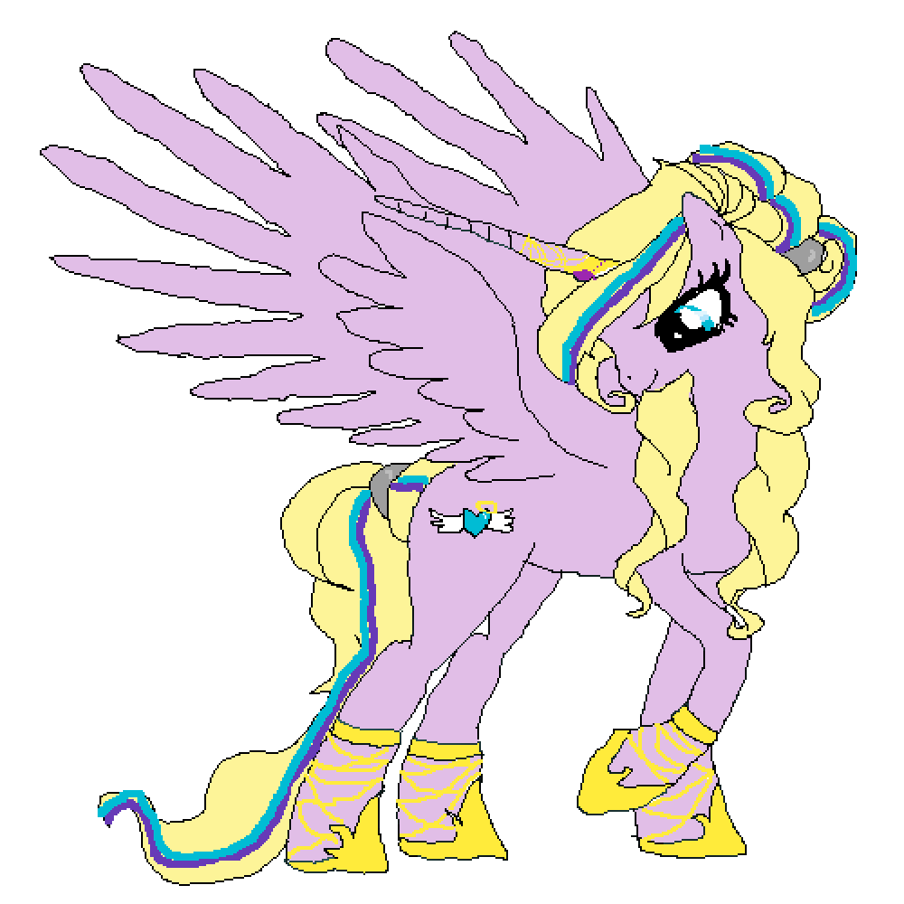 Pixilart - angel heart when she is cristalfied by gracie-the-wolf