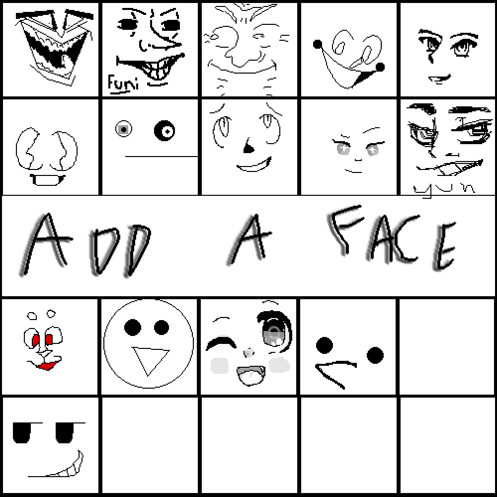 Editing add a face - Free online pixel art drawing tool - Pixilart