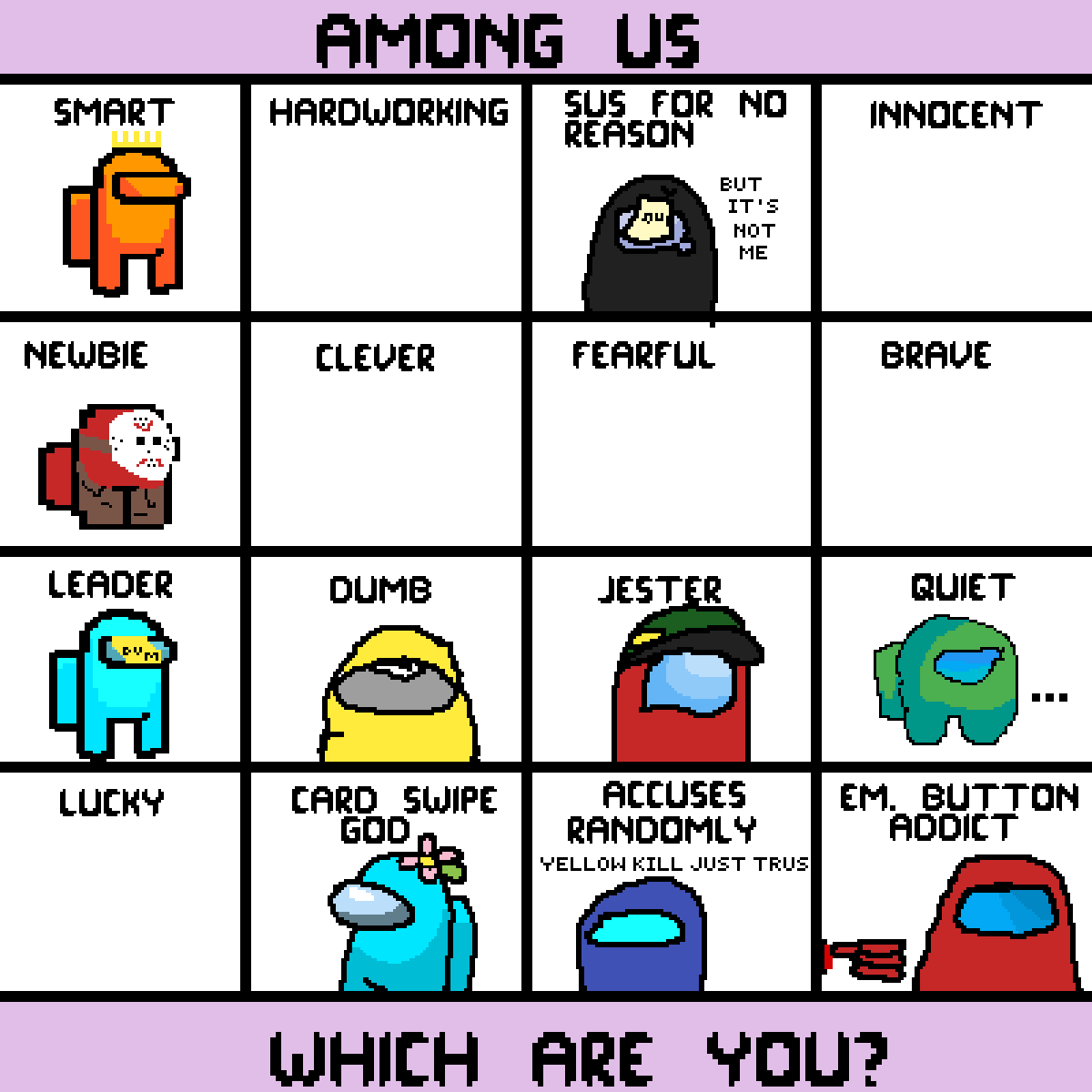 Editing among us - Free online pixel art drawing tool - Pixilart