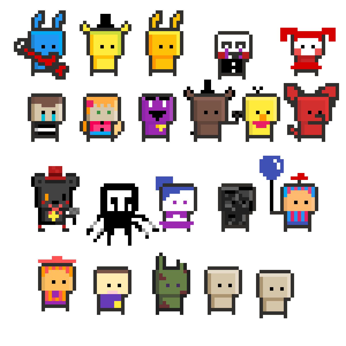 Editando Springtrap - Herramienta de dibujo de arte píxel en línea ...