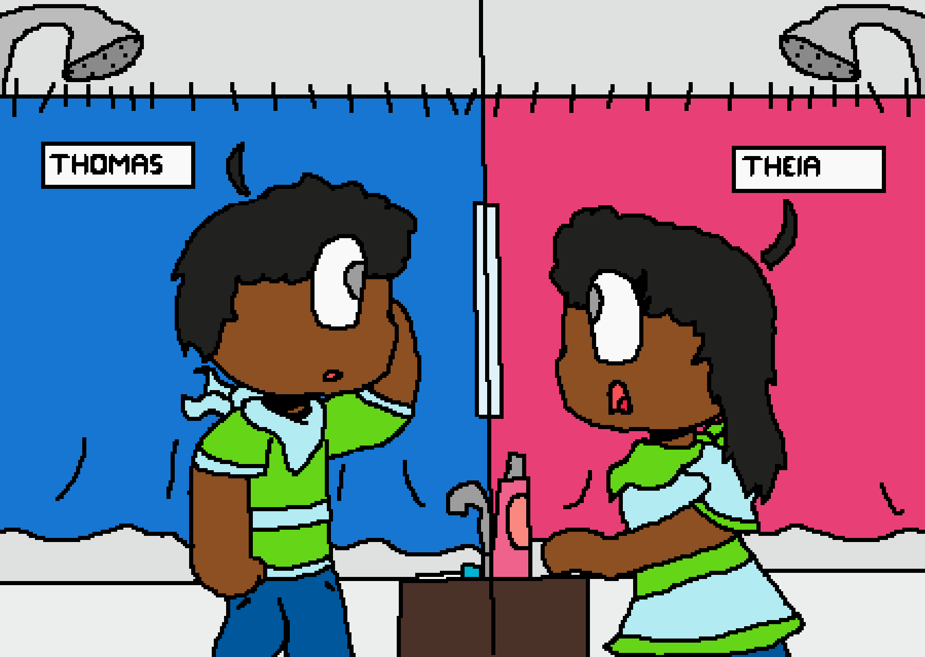 Editing GASP genderbend collab - Free online pixel art drawing tool ...