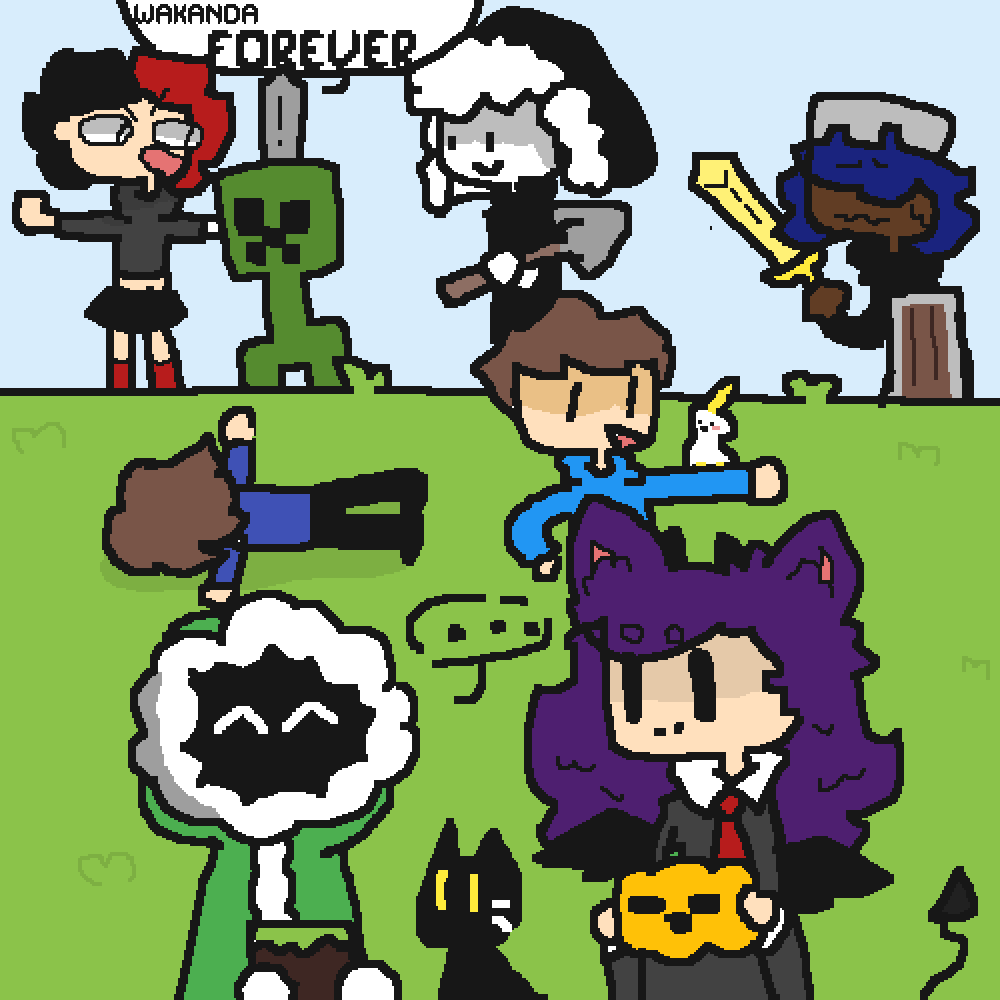 Pixilart - minecraft gang by Putridxd34