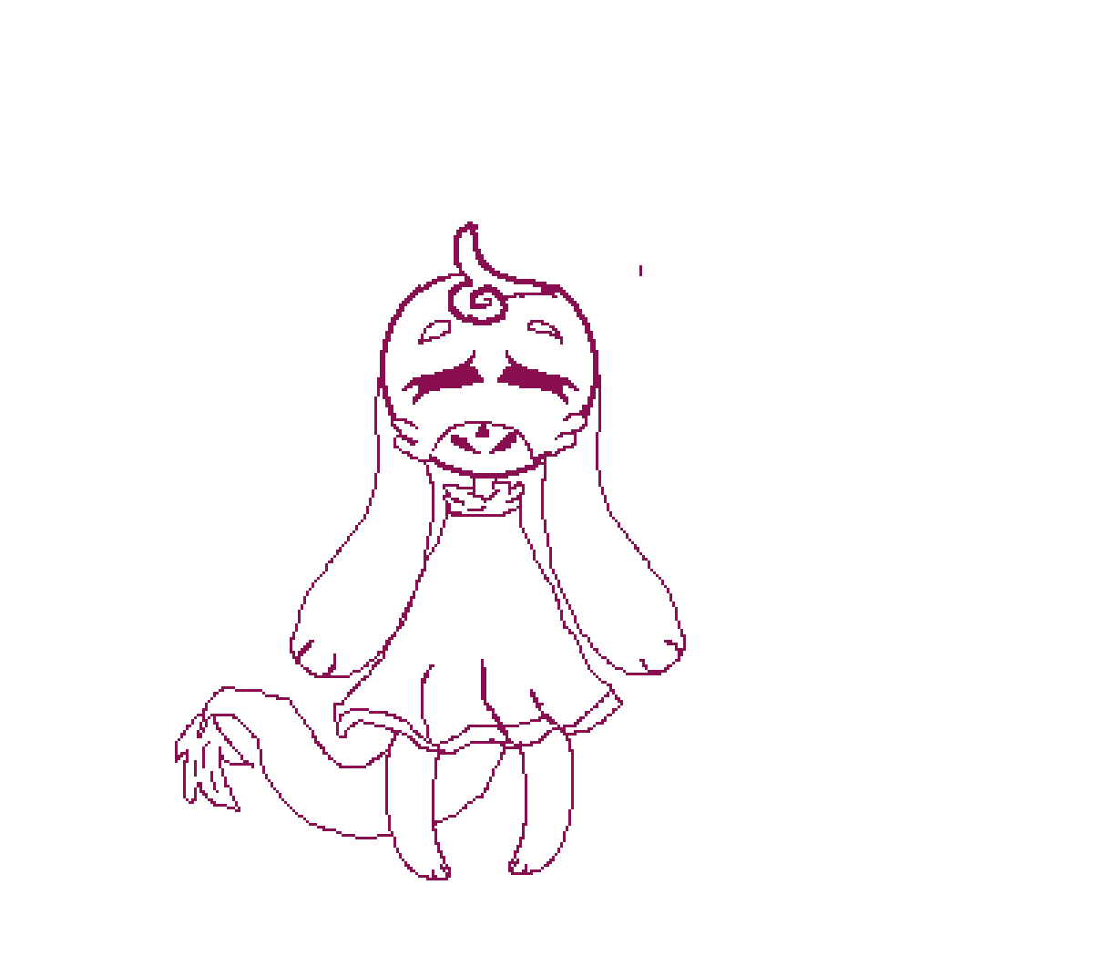 Pixilart - chidi furry #base by tostycos