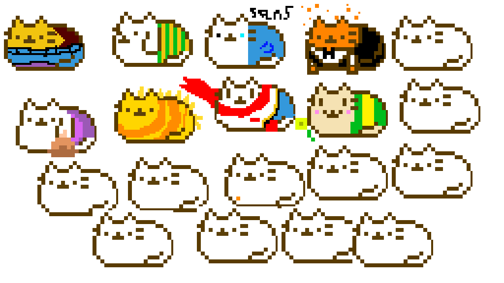 Pixilart - undertale cat collab by Moonleaf
