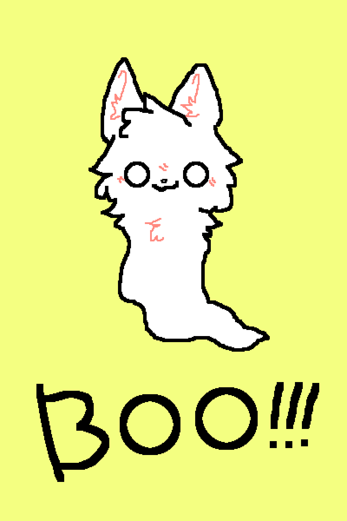 Pixilart - ghost cat :3 by Imgay-4321