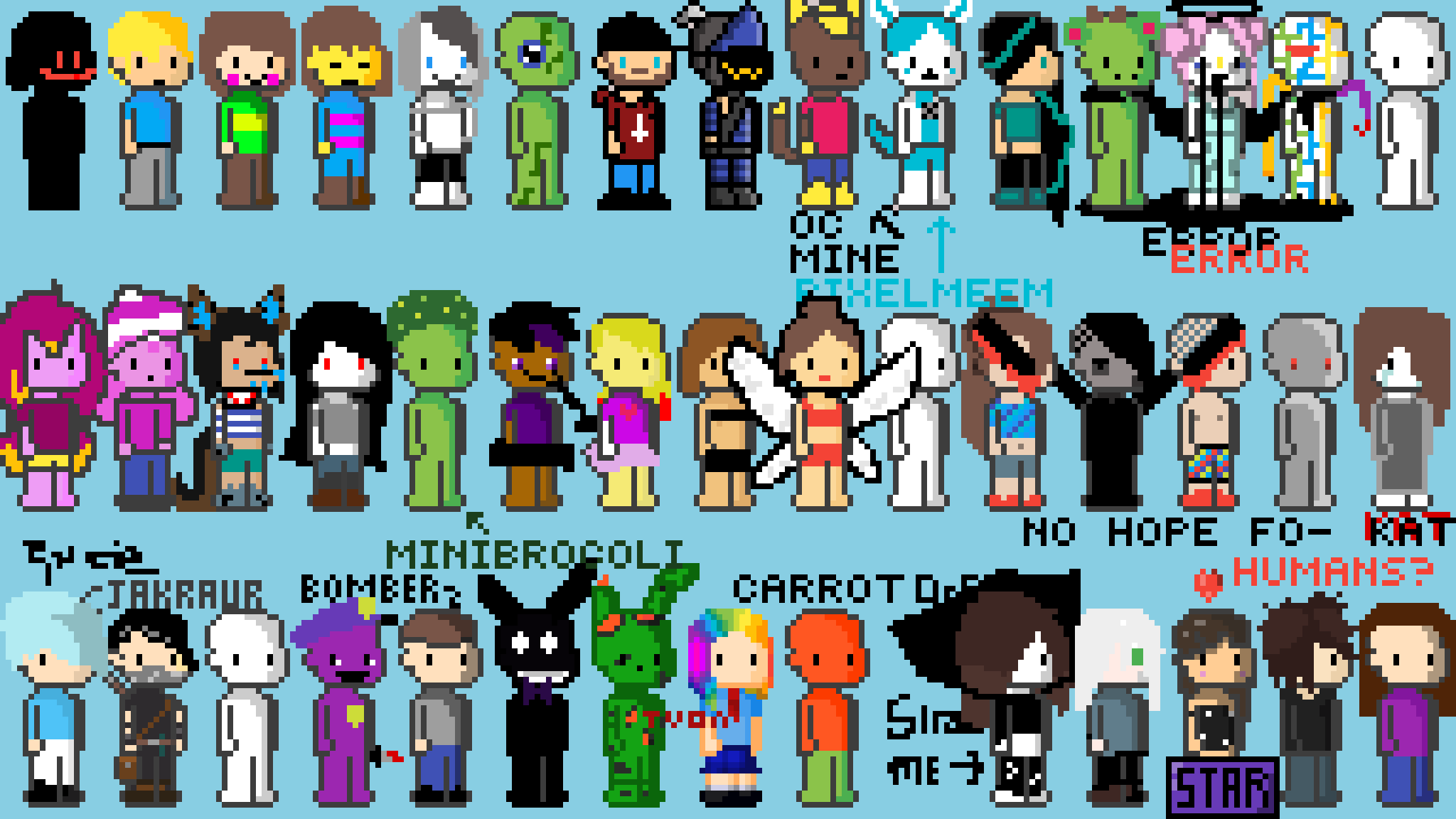 Editing my real name - Free online pixel art drawing tool - Pixilart