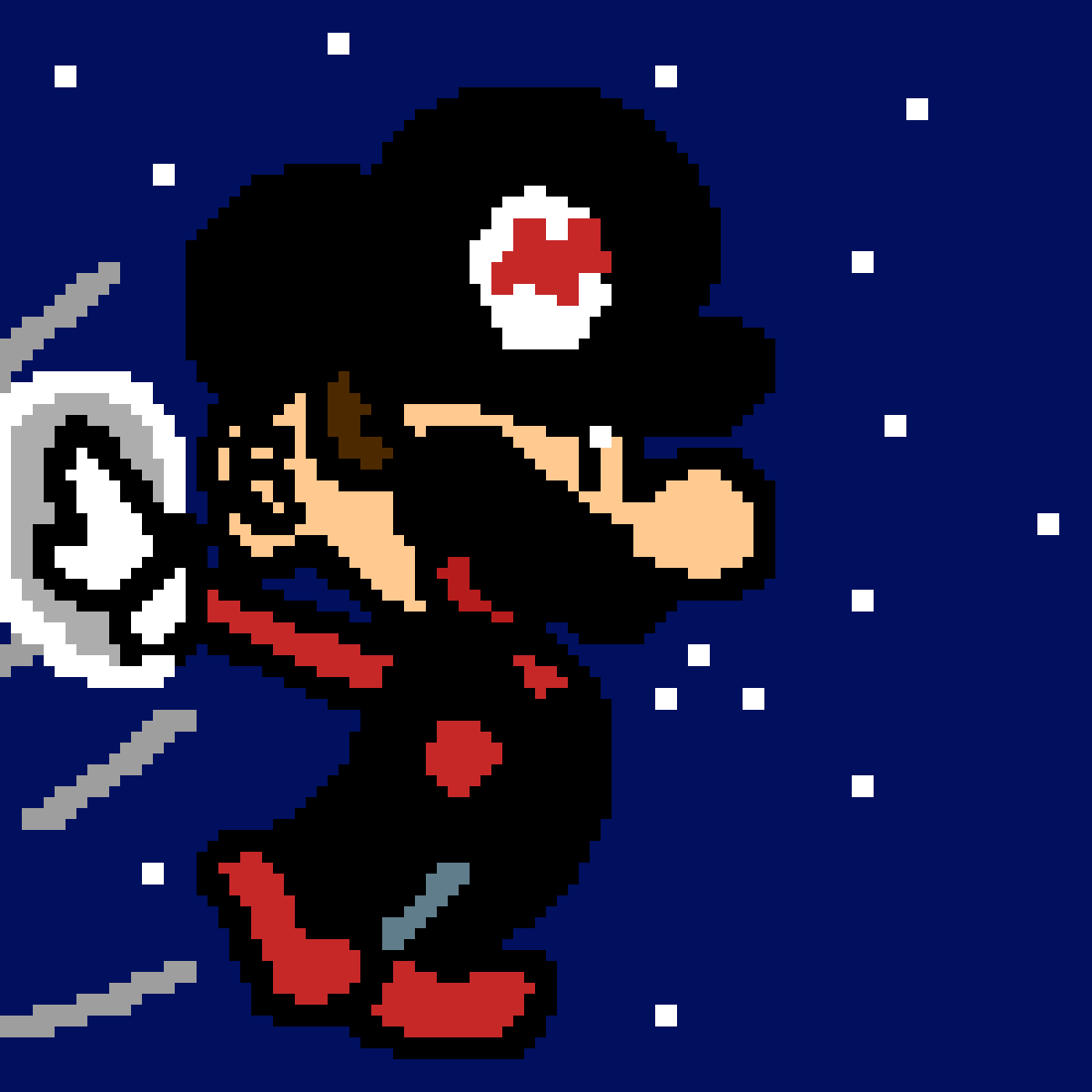 Pixilart - Red star Mario by FaddyAzangli
