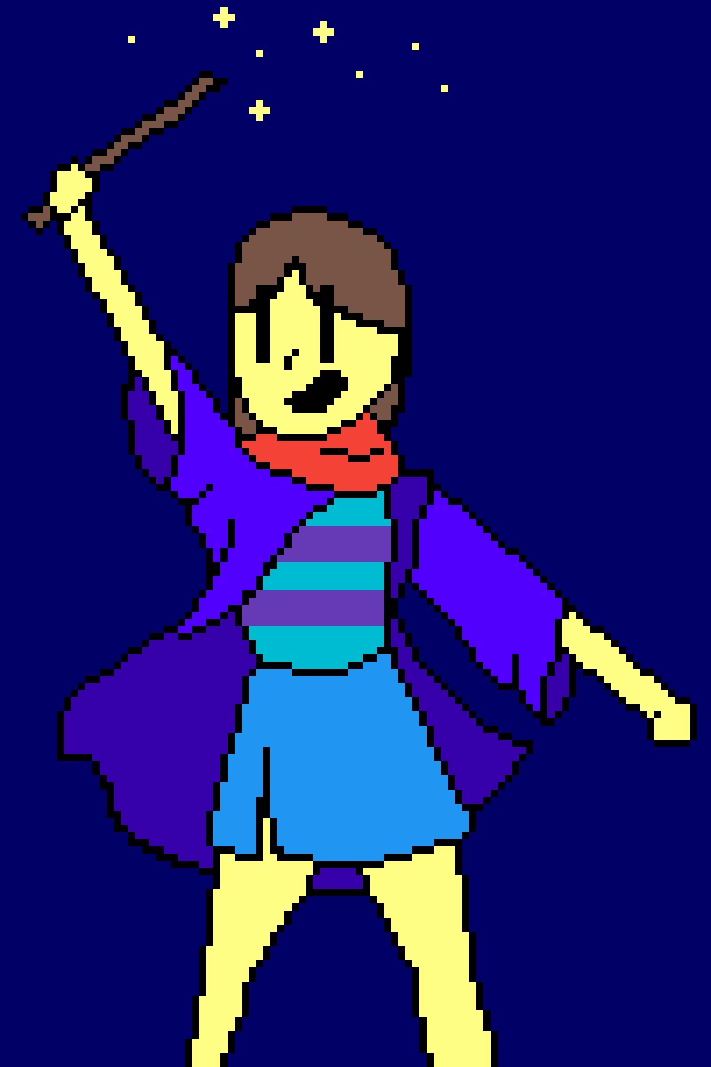 Pixilart - magictale frisk idk by ByeBlueBerry