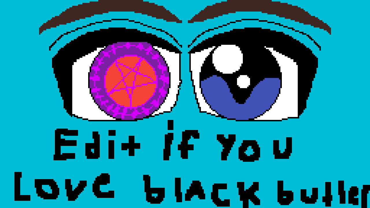 Editing black butler - Free online pixel art drawing tool - Pixilart