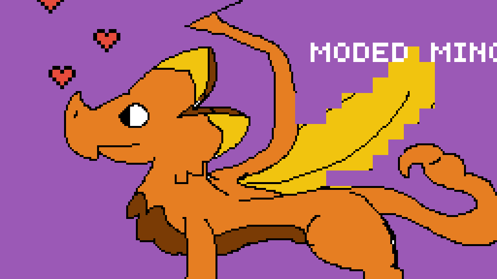 Editing cute baby minecraft dragen - Free online pixel art drawing tool ...