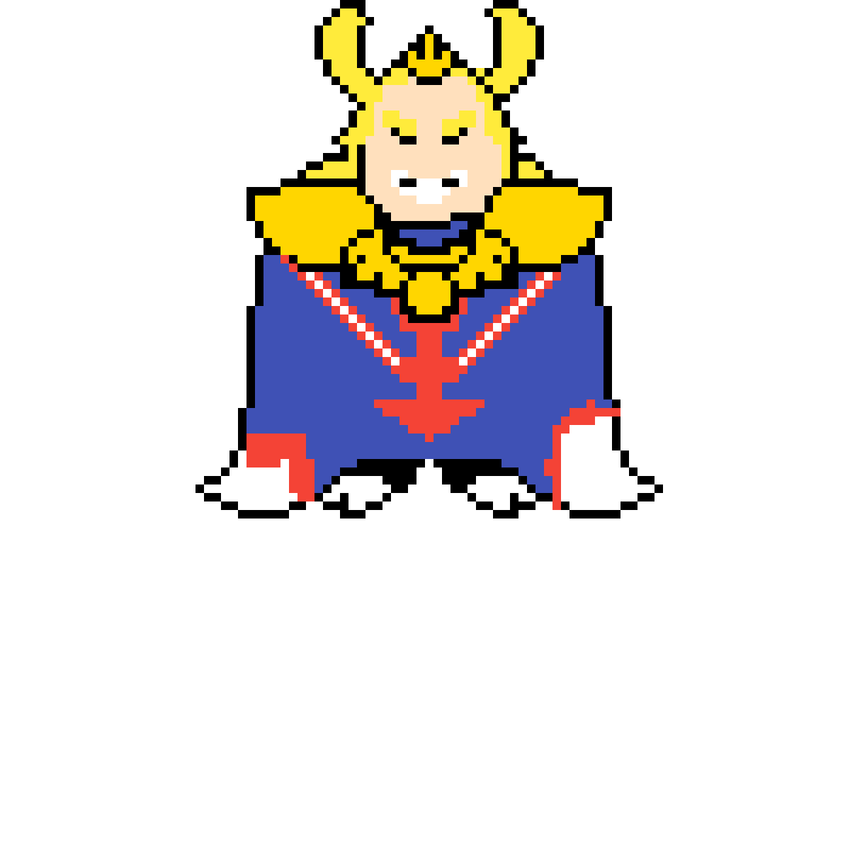 Pixilart - All might as Asgore by Kagakahn